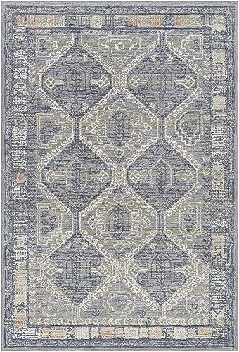 Mark&Day Area Rugs, 8x10 Buffalo Center Traditional Medium Gray Area Rug, Grey White Beige Carpet for Living Room, Bedroom or Kitchen (8' x 10')