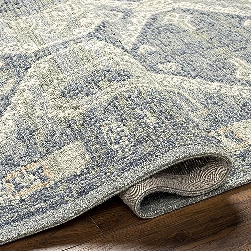 Mark&Day Area Rugs, 8x10 Buffalo Center Traditional Medium Gray Area Rug, Grey White Beige Carpet for Living Room, Bedroom or Kitchen (8' x 10')