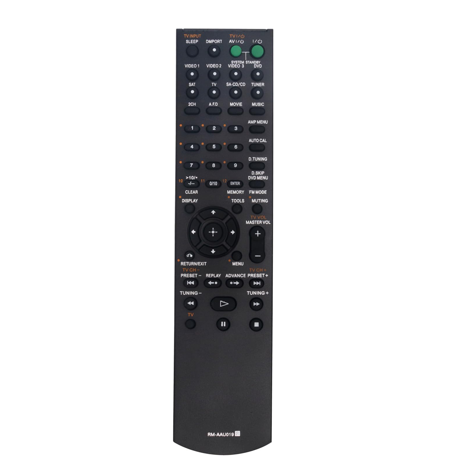 ALLIMITY RM-AAU019 Replacement Remote Control Compatible with Sony DVD AV Receiver Home Theater RM-AAU001 STR-DV10 STR-DE598 6.1 Channel Surround Sound
