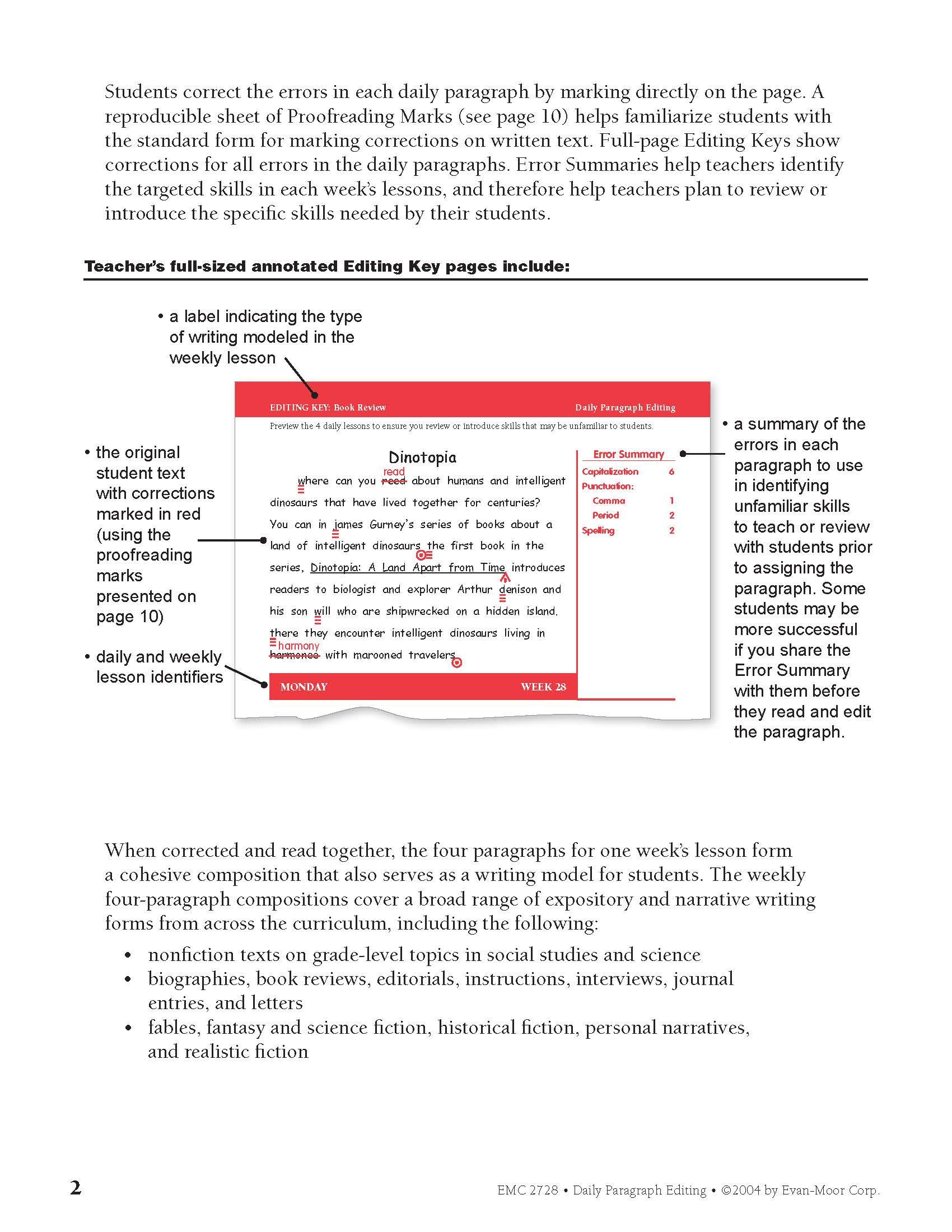 Evan-Moor Daily Paragraph Editing, Grade 5