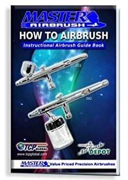 Master Airbrush (Pack of 10) TB-002 Empty 3/4 Ounce (22cc) Glass Jar Bottles with 30° Down Angle Adaptor Lid Assembly - Fits Dual-Action Siphon Feed Airbrushes, Use with Master, Badger, Paasche, Iwata