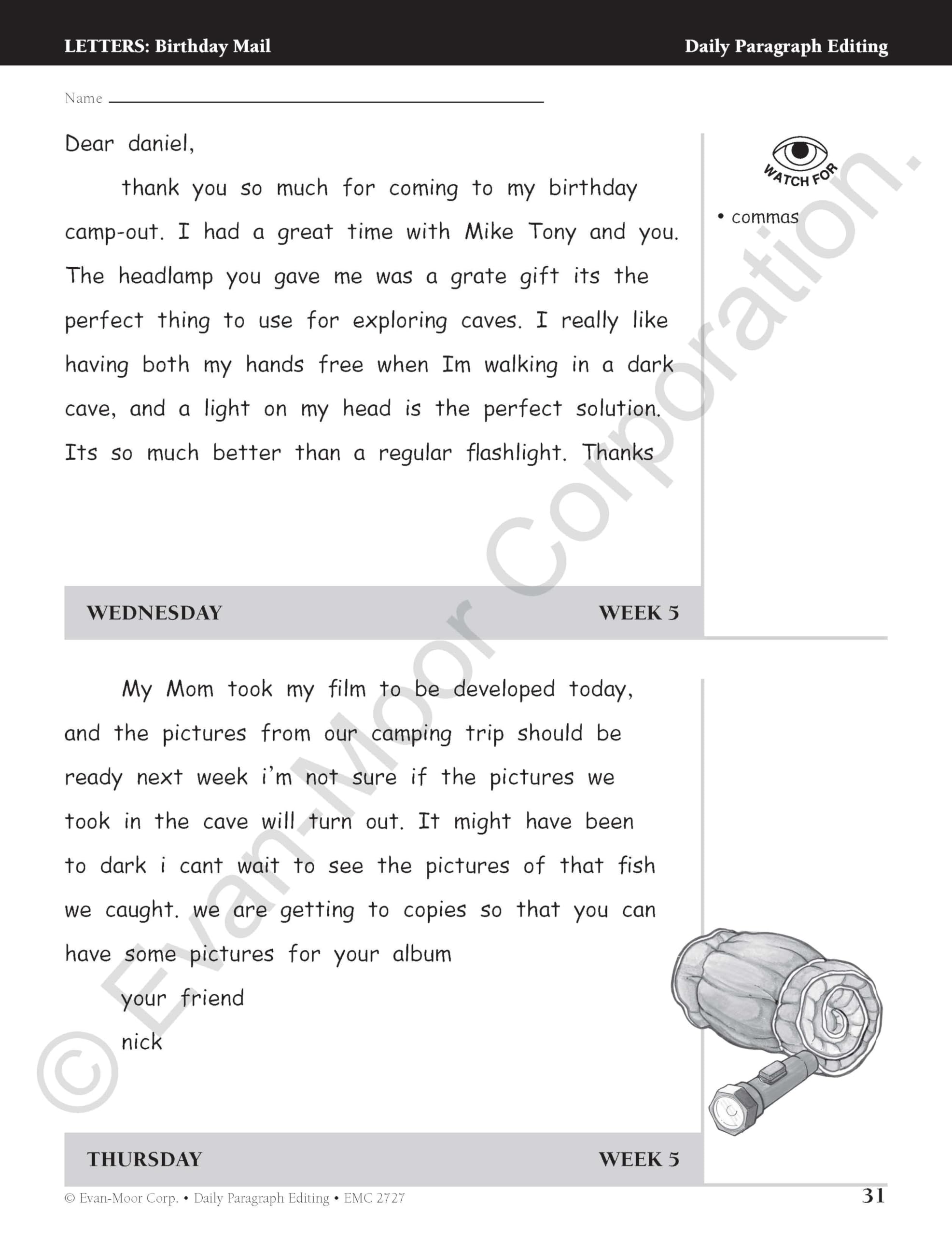 Evan-Moor Daily Paragraph Editing, Grade 4
