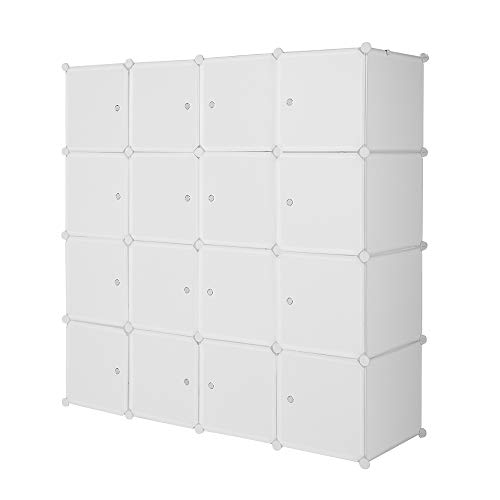 Cube Storage Organizer with Hanging Rod - Stackable Modular Closet System