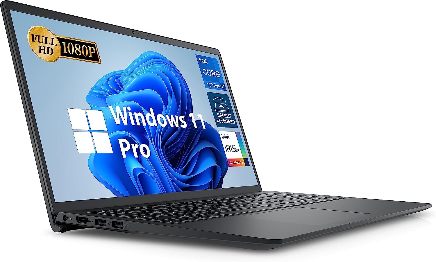 Dell Inspiron 15 3000 Business Laptop, 15.6" FHD Display, 12th Gen Intel Core i7-1255U, Windows 11 Pro, 32GB DDR4 RAM, 1TB PCIe SSD, WiFi 6, SD Card Reader, Long Battery Life