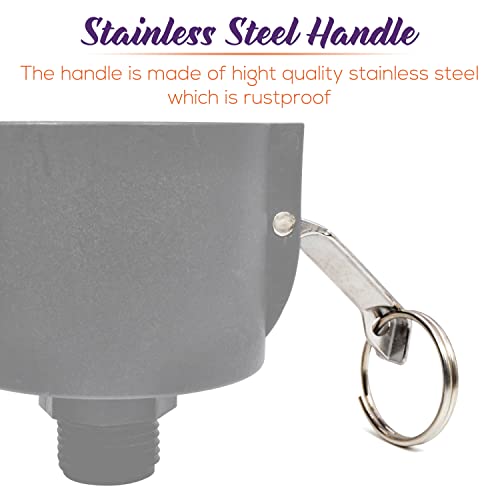 Genuine Harvest 2” IBC Camlock tote connector fitting/polypropylene IBC tote garden hose fitting standard with Stainless Steel Cam Levers - Pack of (1)