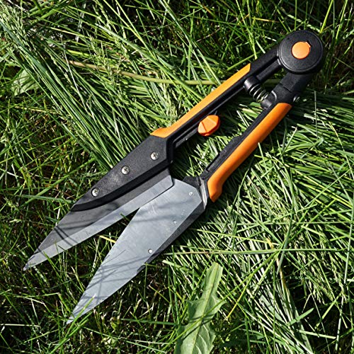 Kings County Tools Grass and Topiary Shears | Classic 6β Spring Blades | Razor Sharp | Rubberized Grips on Plastic Handles | Easy to Open and Snip Clippers