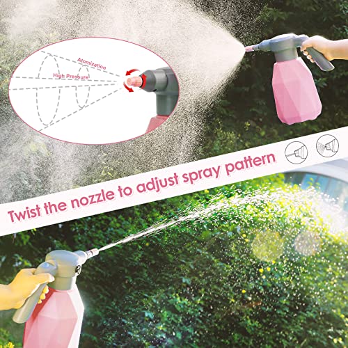 SideKing 0.5 Gallon Electric Spray Bottle Plant Mister for Indoor/Outdoor Plants, 2L Automatic Watering Can Rechargeable Battery Powered Sprayer with Adjustable Spout for Garden, Fertilizing, Cleaning