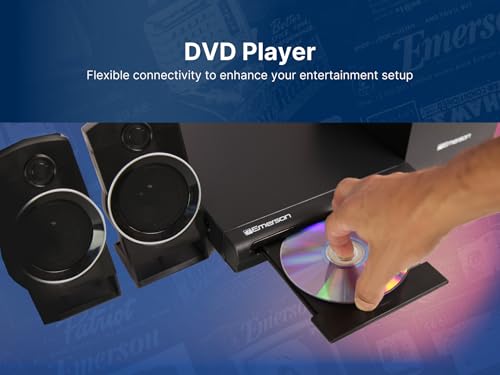 Emerson ED-8050 2.1 Channel Home Theater DVD Player and Surround Sound System with Subwoofer, HDMI Output, USB Playback, and Dual Speakers β Ideal for Immersive Movie and Music Experience