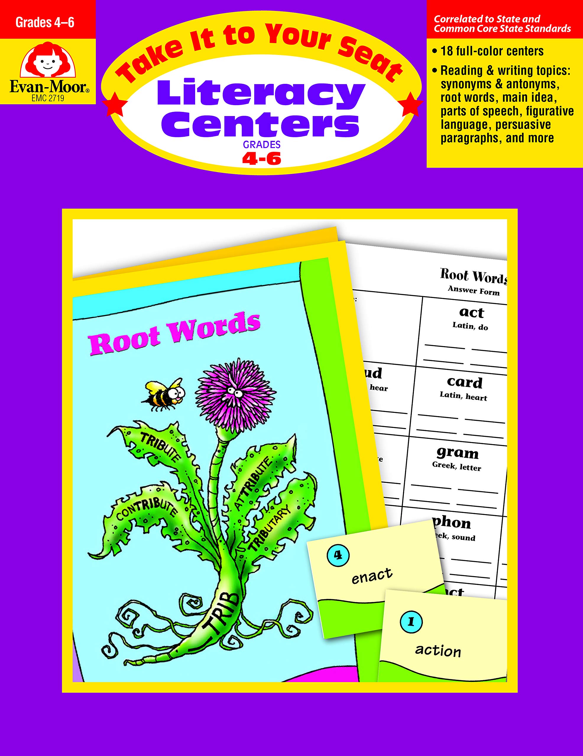 Take It to Your Seat Literacy Centers, Grades 4-6