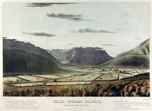 Valley towards Saltillo, From near the base of"Palace Hill," at Monterey (Looking to the S. West) [No. 3 of a Series]