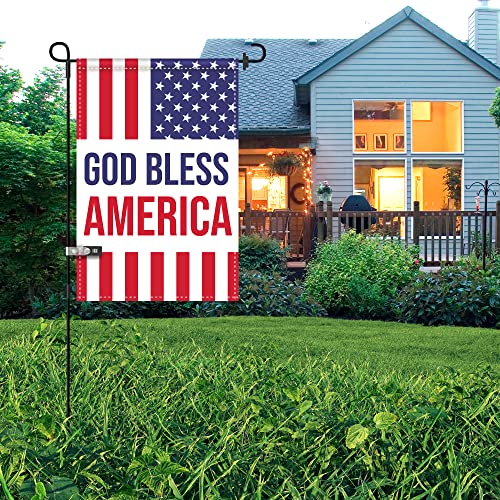 Outdoor Flags 20 PC Garden Flags Set with Anti-Wind Clip and Stopper,12x18 Inch Durable Polyester Garden Flags Set,Holiday Garden Flags Assortment Sets,Garden Flag Pack,Small Garden Flags,Lawn Flags