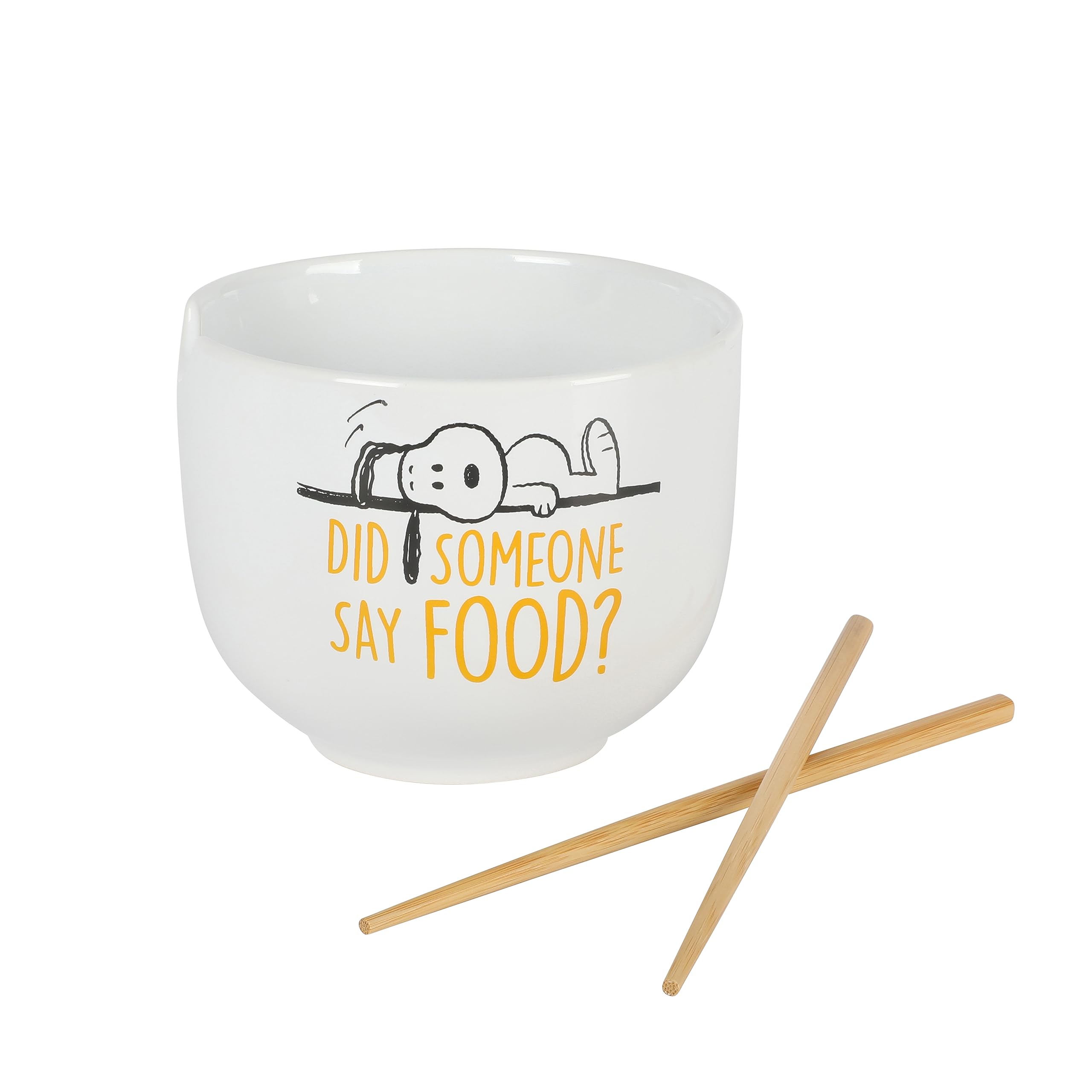 Peanuts Snoopy 6" Foodie Ramen Stoneware Noodle Bowl w/Chopsticks