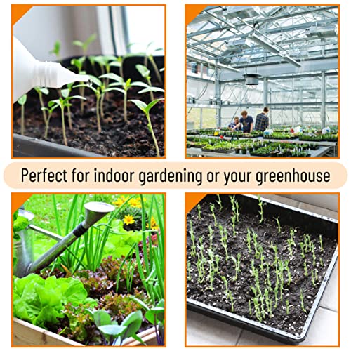 Mr. Pen- Plastic Growing Trays, 5 Pack, Black, Plant Tray, Seed Tray, Seedling Tray, Propagation Tray, Plant Trays for Seedlings, Planting Trays, Microgreens Growing Trays, Seedling Starter Trays