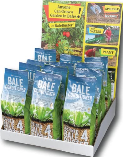 BaleBuster4 Four Bale Conditioning Formula for Preparation of a Straw Bale Garden for Planting a Vegetable Garden