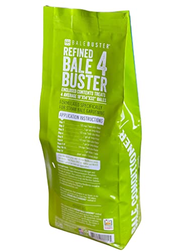 BaleBuster4 Four Bale Conditioning Formula for Preparation of a Straw Bale Garden for Planting a Vegetable Garden