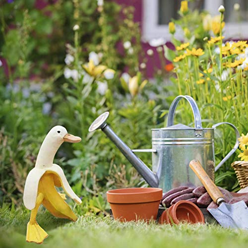 Banana Duck Sculpture, Whimsical Banana Duck Yard Art, Creative Banana Duck Art Statue Garden Yard Outdoor Decor (1 pc) 1