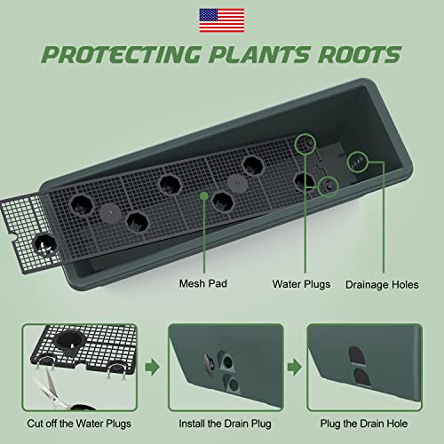 Highpro Vertical Garden Planter, 5 Tiers Vertical Raised Garden Bed Metal Elevated Herb Planter Box Vegetable Flower Planters for Patio Deck Outdoor Indoor