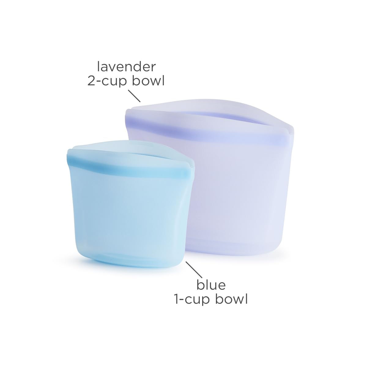 Stasher Premium Silicone Reusable Food Storage Bags, 2-Pack, Multi | Multi-Use Food Storage Bags, Lunch Bag, Travel Containers | BPA Free, Leak-free, Dishwasher-Safe, Eco-friendly
