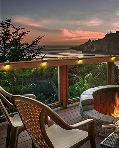 KIALUSH Deck Lights Solar Powered, 20 Pack Solar Deck Lights Outdoor Waterproof Led, Step Lights Solar Powered Used Outside, Solar Lights for Deck, Stairs, Patio Fence, Garden, Tiny Led Step Lights
