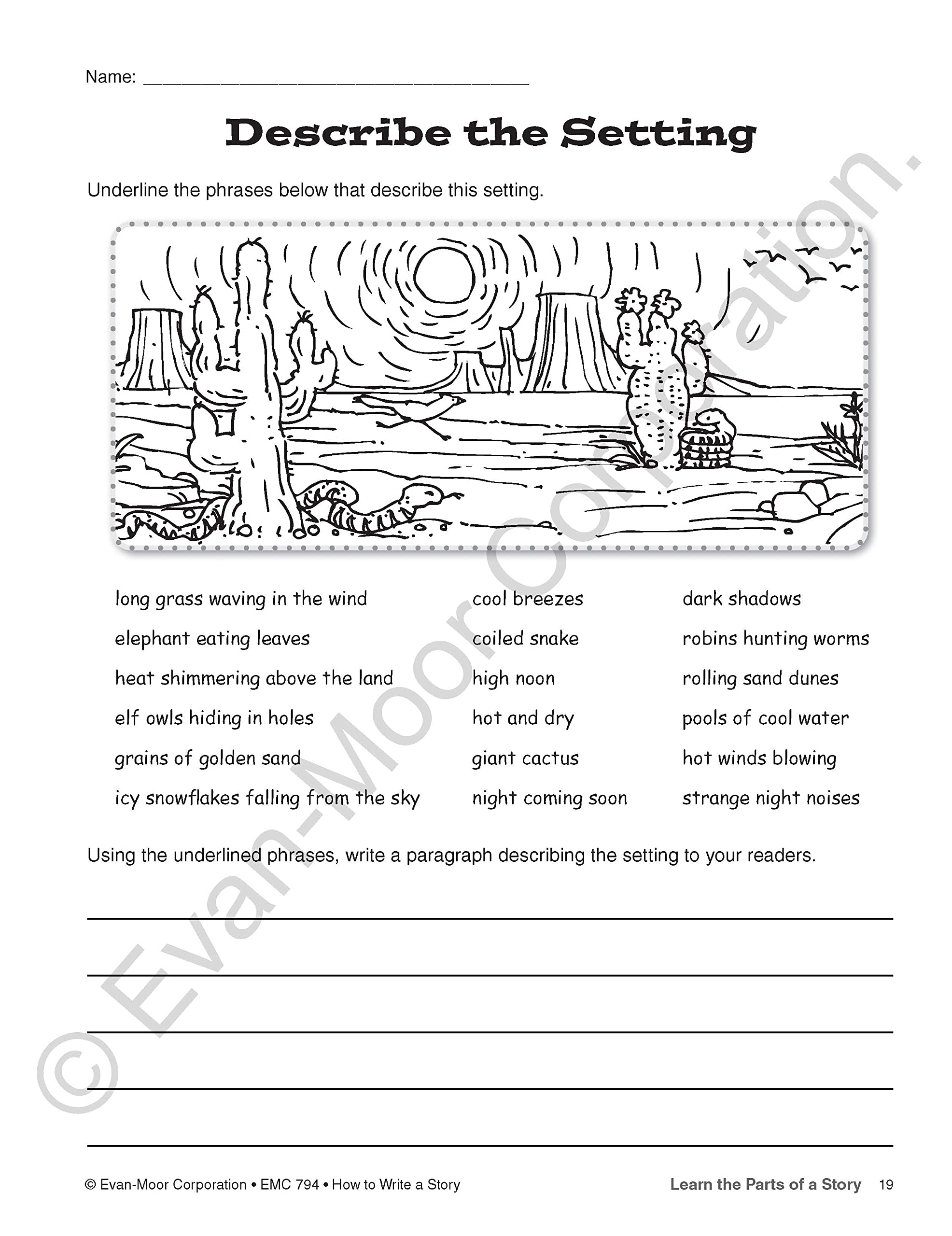 How to Write a Story, Grades 4-6+