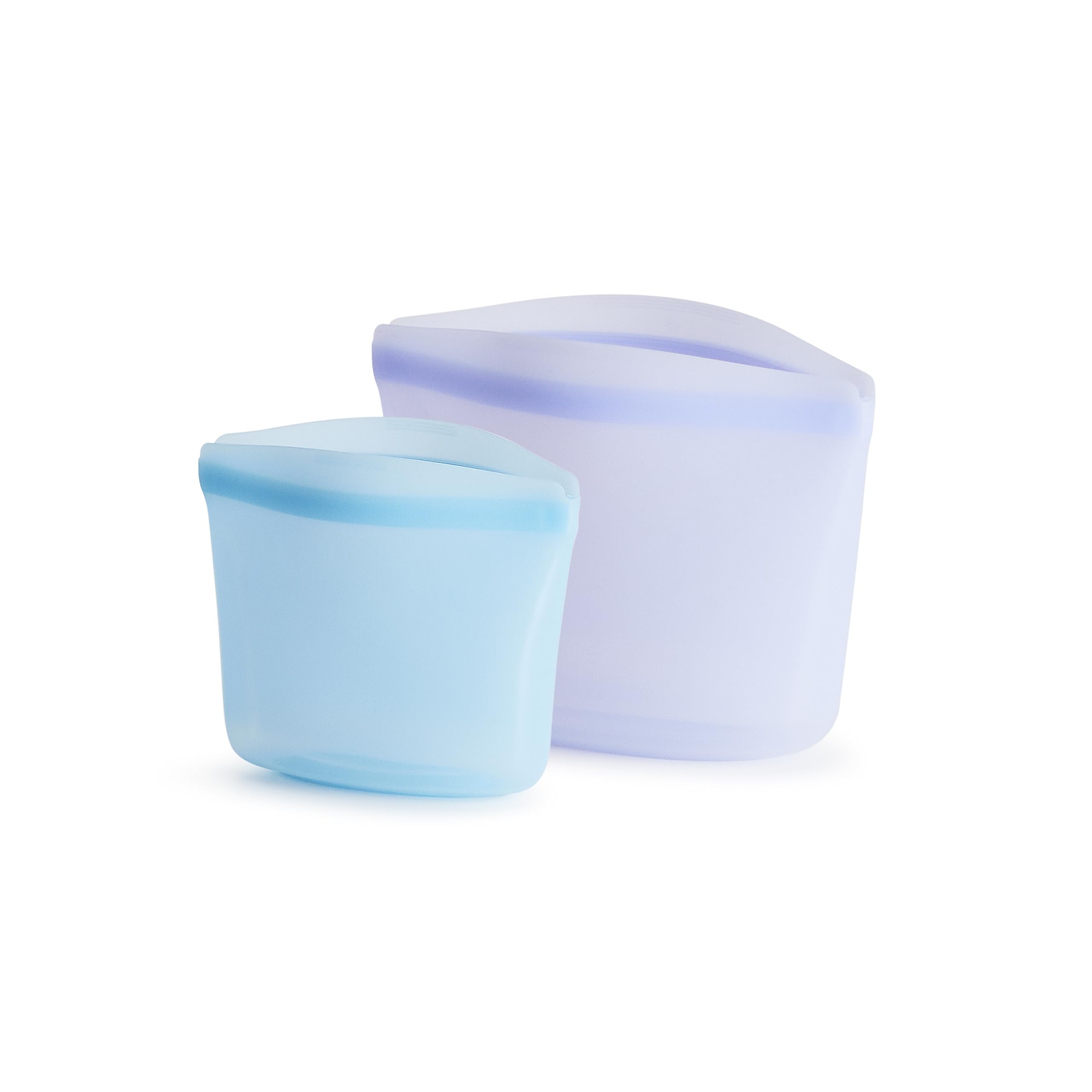 Stasher Premium Silicone Reusable Food Storage Bags, 2-Pack, Multi | Multi-Use Food Storage Bags, Lunch Bag, Travel Containers | BPA Free, Leak-free, Dishwasher-Safe, Eco-friendly