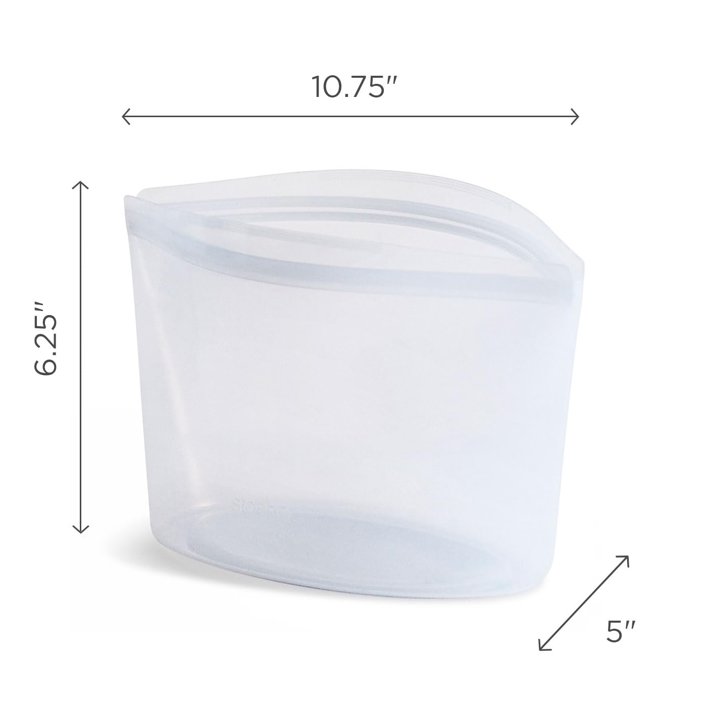 Stasher Premium Silicone Reusable Food Storage Bag, Blue | Microwave, Sous Vide, Dishwasher, Oven and Freezer Safe | BPA Free, Leak-free, Eco-friendly, 8-Cup Bowl