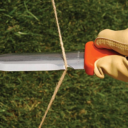 A.M. Leonard Deluxe Soil Knife, Orange – Hori Hori w/ 6-Inch Stainless Steel Blade