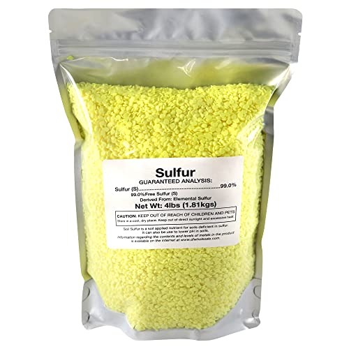 DL Wholesale Sulfur Bag 4lb Organic Plant Fertilizer, Garden Planting Soil Food for Vegetable Garden, Succulents, OMRI Certified