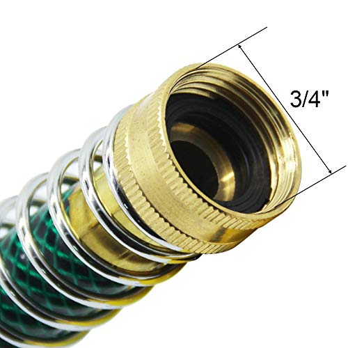 Twinkle Star Garden Hose Extension Adapter, Hose Kink Protector with Coil Spring, 2 Pack