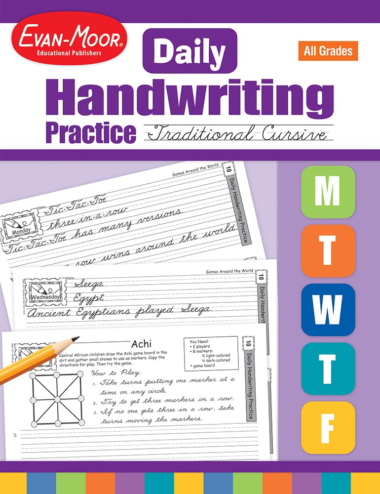 Evan-Moor® Daily Handwriting Practice Book: Traditional Cursive, Grades K-6