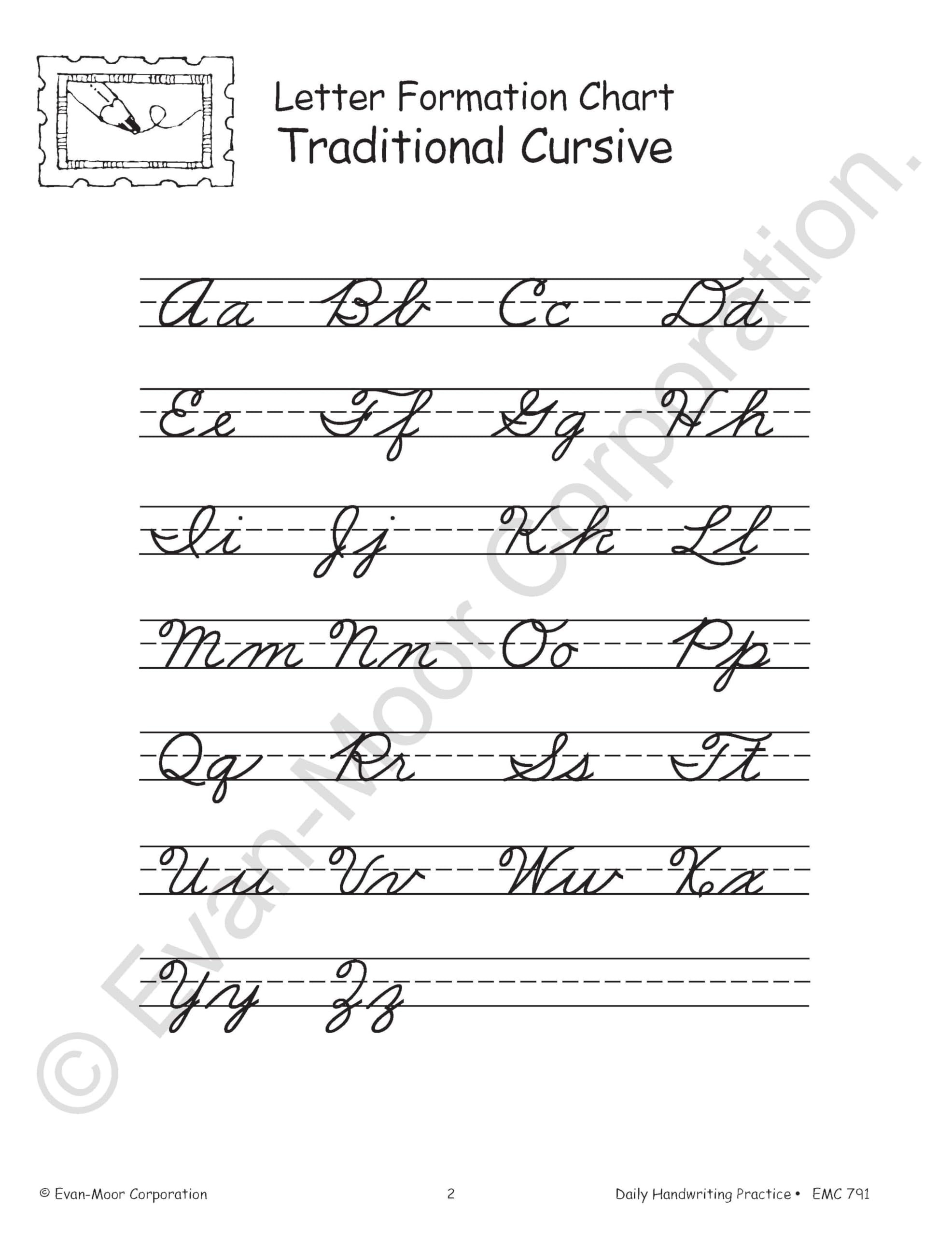 Evan-Moor® Daily Handwriting Practice Book: Traditional Cursive, Grades K-6