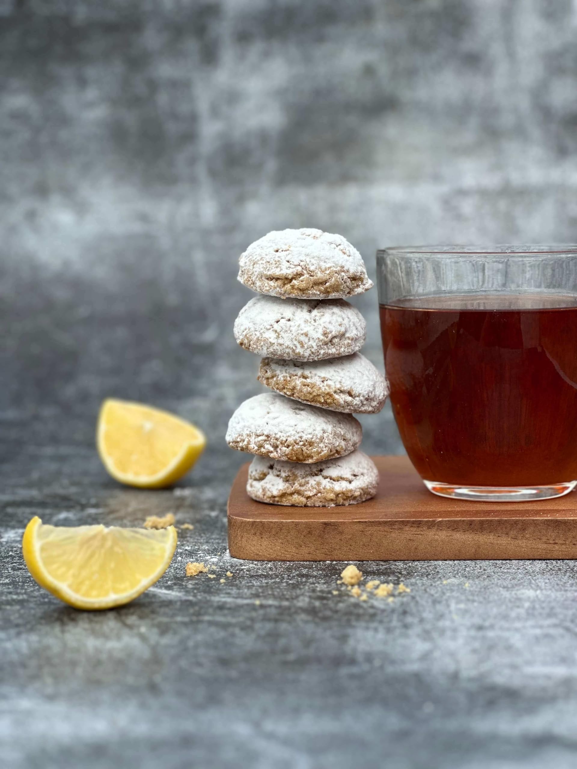 Lemon Cookies, Sugar Free, Low Fat, Gluten Free, Dairy Free, Flèche Healthy Treats, 4.85OZ (Pack of 1)