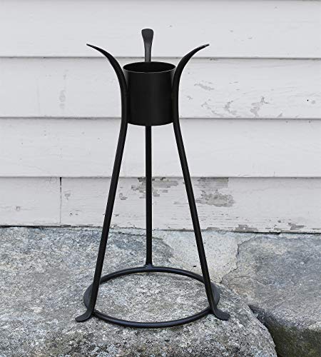 Achla Designs GBS-14 Trestle II Gazing Globe Ball Stand, 13 1/2-in H, Black