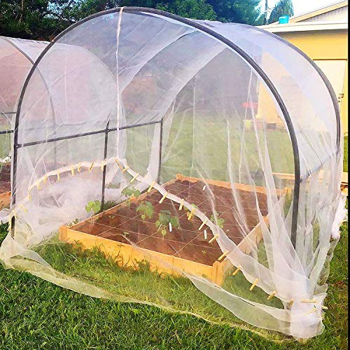 2 Pack 10 ft x 15ft Garden Insect Screen - Insect Barrier Netting Mesh Bird Netting Garden Plant Cover for Protecting Plants Vegetables Fruits Flowers from Birds & Insects
