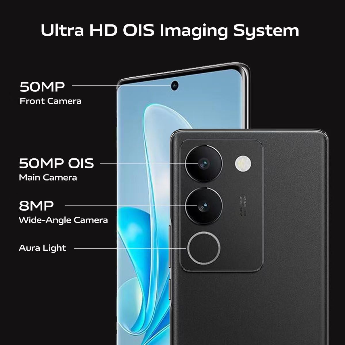 vivo V29 5G Smartphone|12G+256G|China Version S17 Unlocked Cell Phone|Full Google Service|50MP Camera System+Aura Light|6.78β1.5K 120Hz OLED Display|4600mAh Battery+80W Fast Charge|Snapdragon 778G+