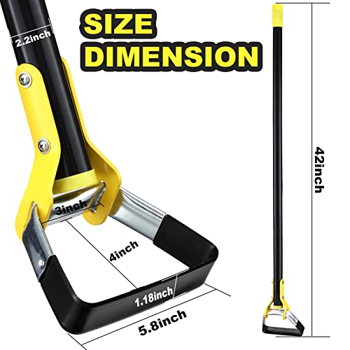 Bird Twig Hoe Gardening Tools - Scuffle Garden Hoe for Easy Weeding,30-42 Inch Adjustable Hula Hoe,Heavy Duty Stirrup Hoe