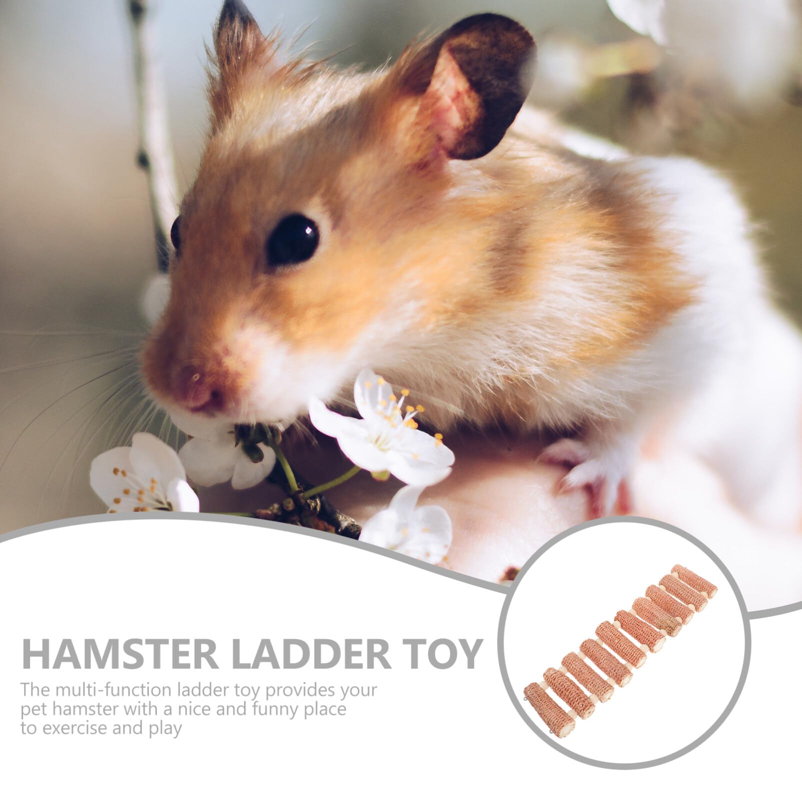 POPETPOP Hamster Arch Bridge Parrot Toys Rabbit Toys Bunny Toys Corncobs Hamster Ladder Wear-Resistant Chinchilla Plaything Parrot Bites Toy Small Pet Ladder Toy Corn Cob Molar Hamster Cage