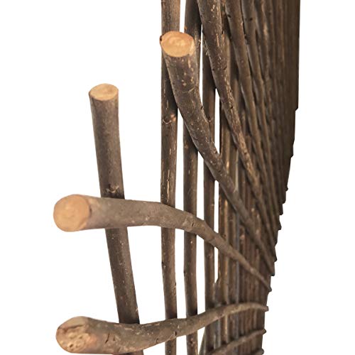 LANDGARDEN Expandable Garden Trellis Plant Support Willow Lattice Fence Panel for Climbing Plants Vine Ivy Rose Cucumbers Clematis