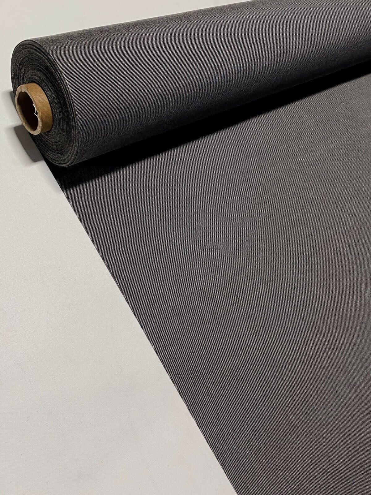 Charcoal Gray Domestic Marine Acrylic Awning Fabric Outdoor UV Resistant DWR 60 Inches Wide by The Yard