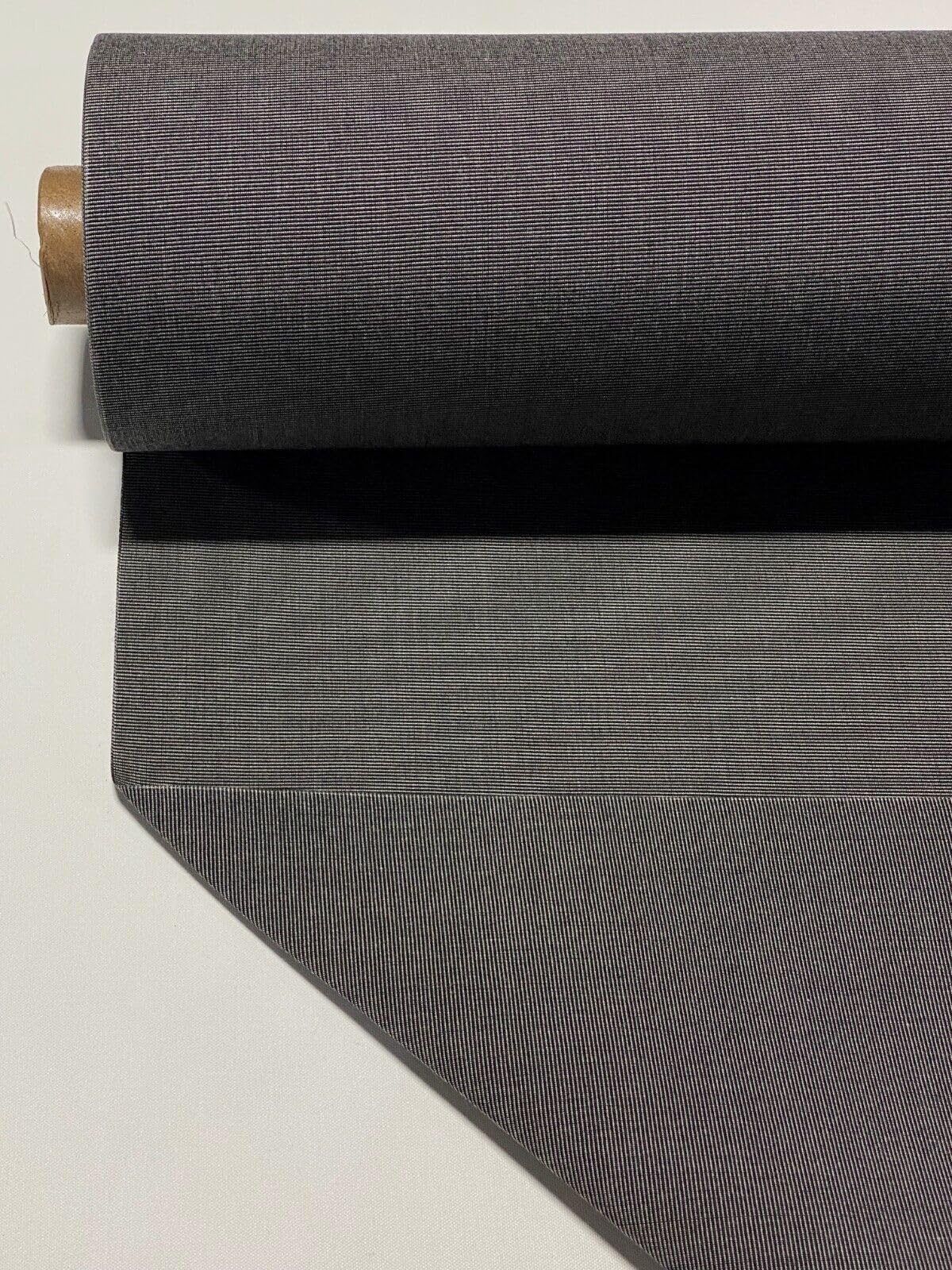 Charcoal Gray Domestic Marine Acrylic Awning Fabric Outdoor UV Resistant DWR 60 Inches Wide by The Yard