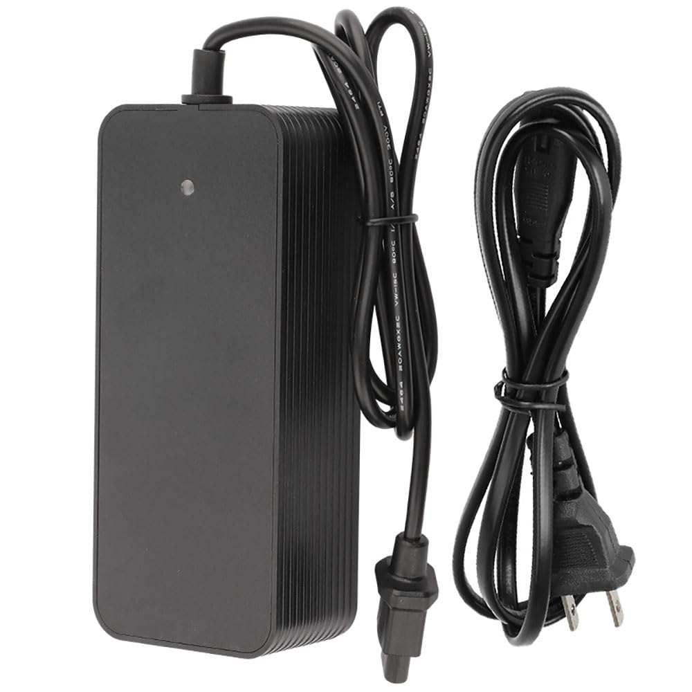 RidTianTek 53.5V 2A Charger for NIU KQi Air/KQi3/KQi3 Pro/KQi3 Max/KQi3 Sport/KQi2/KQi2 Pro, 46.8V Battery Charger for NIU Electric Scooter Accessories, Scooter Battery Power Adapter Fast Charger