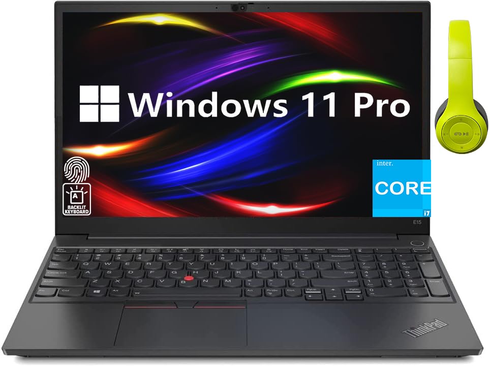 Lenovo ThinkPad E15 Gen 4 15.6 Inch FHD Business Laptop, Intel Core i7-1255U, 24GB RAM, 1TB SSD, Windows 11 Pro, Backlit Keyboard, Fingerprint Reader, Thunderbolt 4, TDU