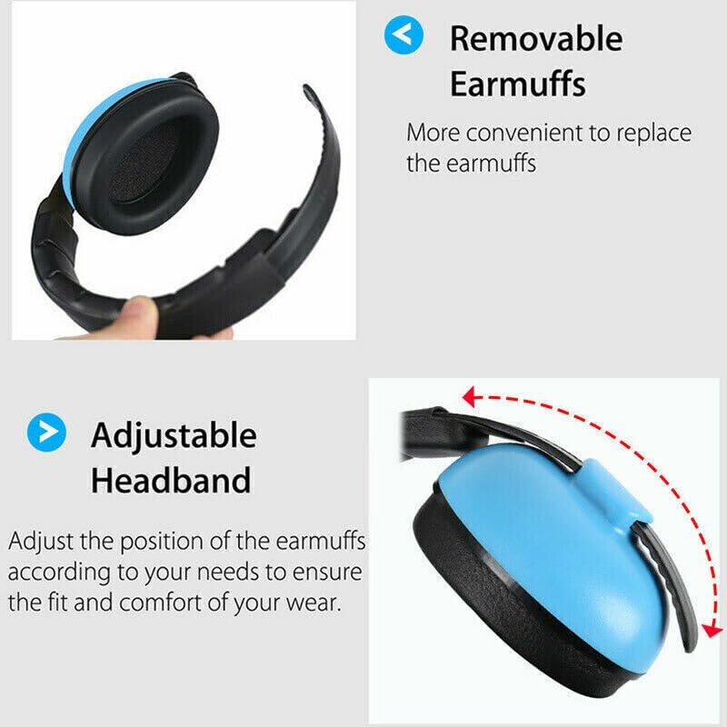 WEISIPU Ear Defenders Kids Children Hearing Protectors Baby Noise Cancelling Ear Muffs (Purple)