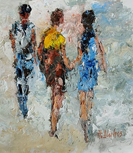 Girlfriends, Figures in the City By Internationally Renowned Artist Andre Dluhos