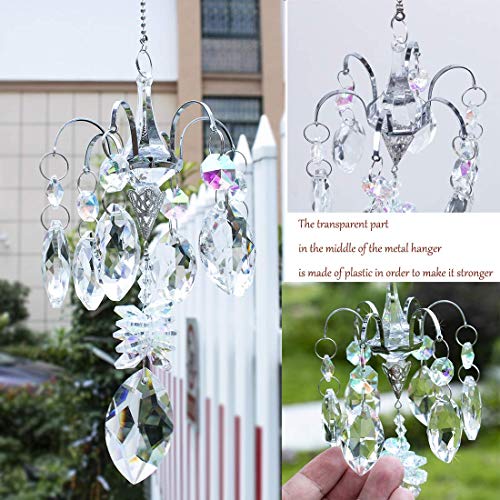H&D HYALINE & DORA Crystals Horse Eye Prisms Suncatcher Hanging Ornament Rainbow Maker Hanger for Home,Garden Decoration
