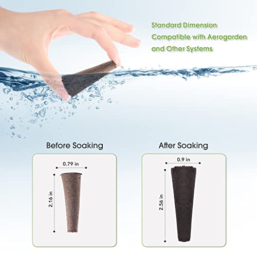 ZMHOO 30 Pack Grow Sponges for Aerogarden, Replacement Root Growth Sponges Compatible with Hydroponic, Starter Pods Sponges Kit for Hydroponic Indoor Garden Growing System