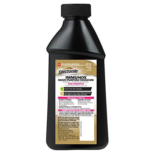 Spectracide Immunox Multi-Purpose Fungicide Spray Concentrate for Gardens, 16-oz, Fl. Oz, Pack of 6 (Total 96 Fl. Oz), Transparent