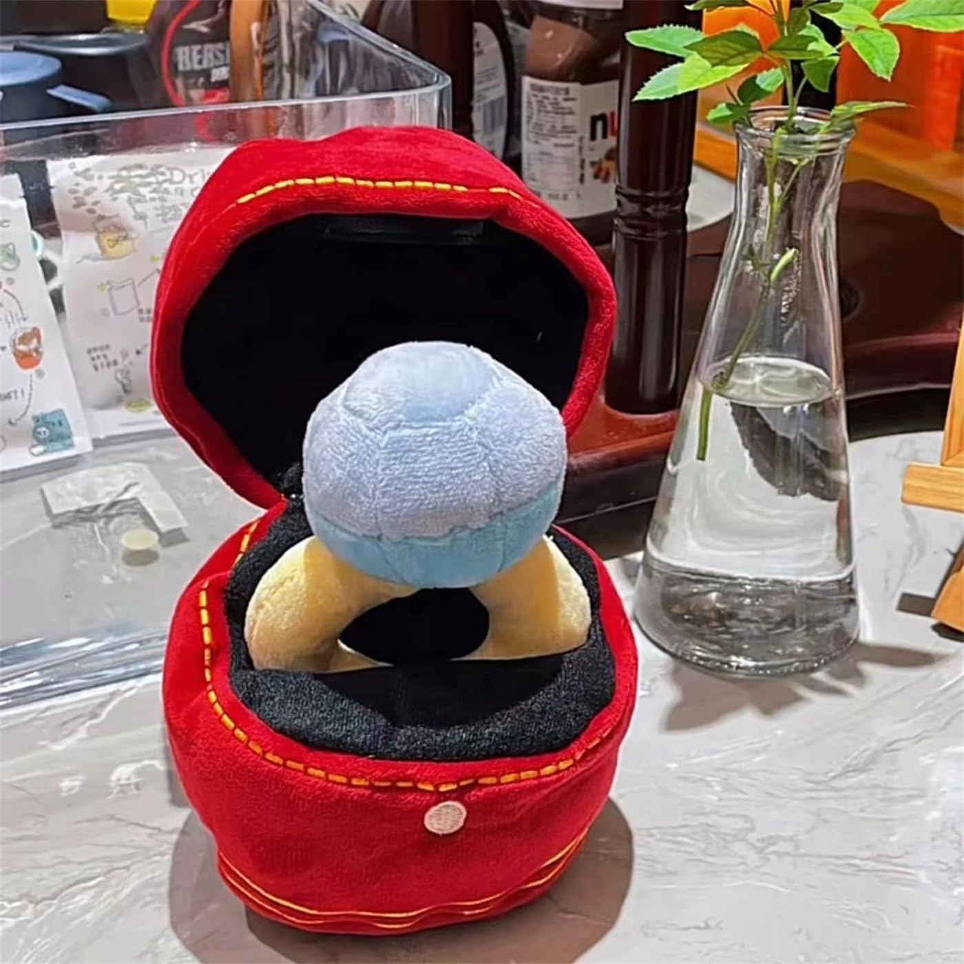 Love Ring Case Stuffed Plush Toy,Creative Ring Box Plush Toy,Plush Dog Toys Ring Box for Small Medium Large Dogs Training Playing (1PCS)