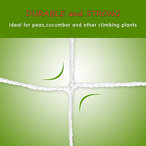 EAPFCT Trellis Netting 5x30ft 2 Pack Heavy-Duty Polyester Plant Support Trellis Net for Climbing Plants Garden Trellis Netting 6'' Mesh with Garden Ties
