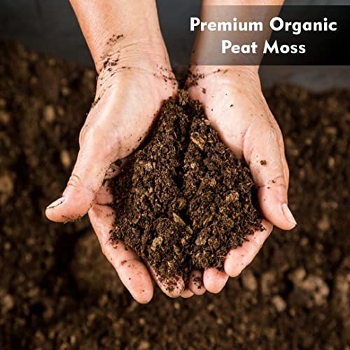 Old Potters Organic Peat Moss β 100% Sphagnum Peat Moss for Potted Plants & Seed Starting β Improves Soil Quality, Organic Gardening for Indoor and Outdoor use (20 Quart)